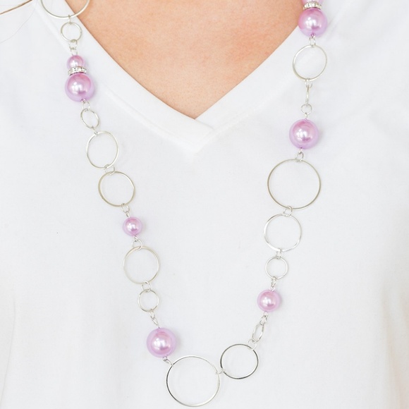 paparazzi | Jewelry | Lovely Lady Luck Pastel Purple Bead Necklace ...